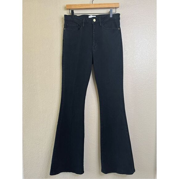 Frame Denim | Jeans | Frame Le One Flare Jeans Larsenwomens 2 Black ...